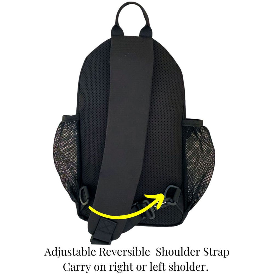 Insulated Diabetes Sling Backpack in Black - Buy Online from Sugar Medical